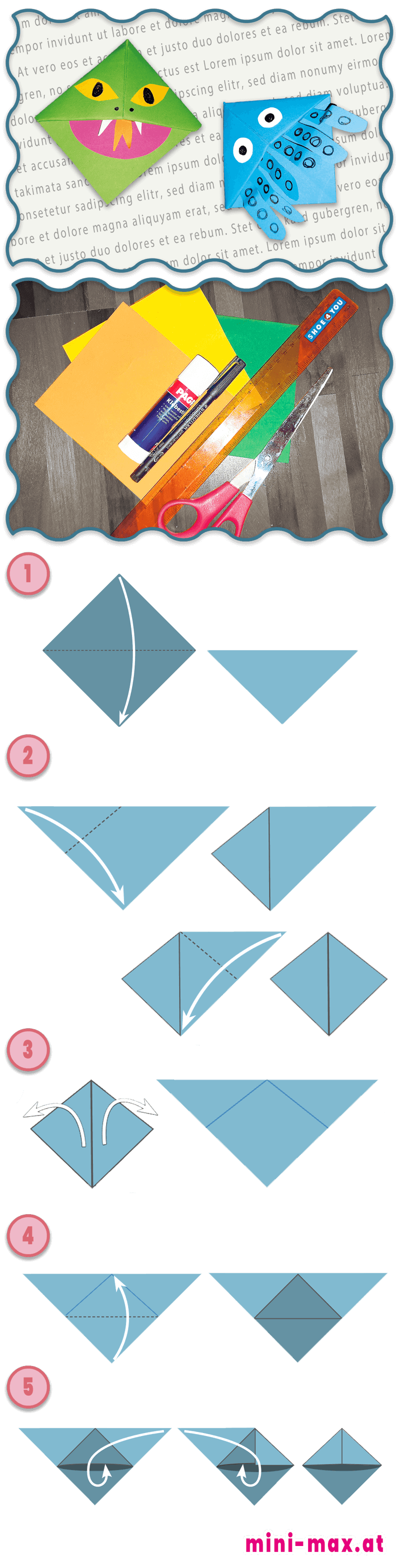 Bastelanleitung für Kinder: Lustige Lesezeichen | MINI-MAX – Die 1. Kärntner Zeitung für Schule ...